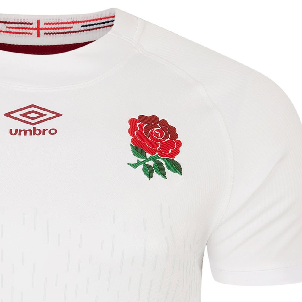 England Mens Rugby World Cup 2023 Pro Home Rugby Shirt - Short Sleeve ...