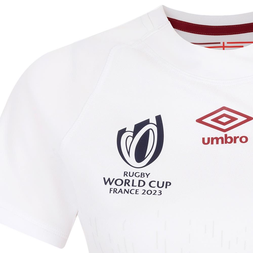 England Womens Rugby World Cup 2023 Home Rugby Shirt - Short Sleeve ...