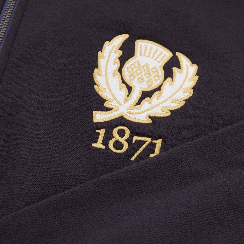 Mens Navy Scotland 1871 Quarter Zip Sweatshirt | rugbystore