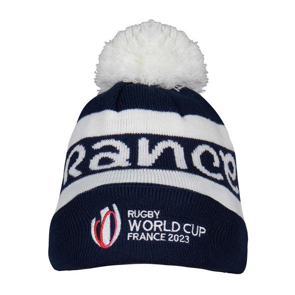 Rugby World Cup 2023 Adults Bobble Hat - Navy and White | rugbystore