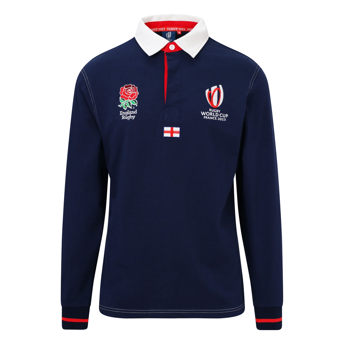 England X Rugby World Cup 2023 Mens Rugby Shirt - Long Sleeve Navy ...