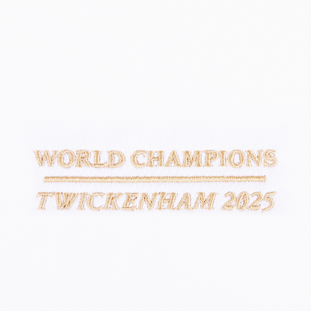 Womens World Cup Champions England Adults Classic Rugby Shirt - White