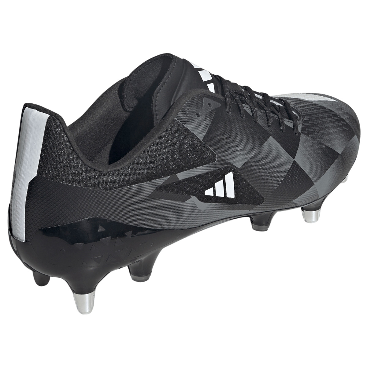 adidas Adults Adizero RS15 Pro Soft Ground Rugby Boots - Black | Rugbystore