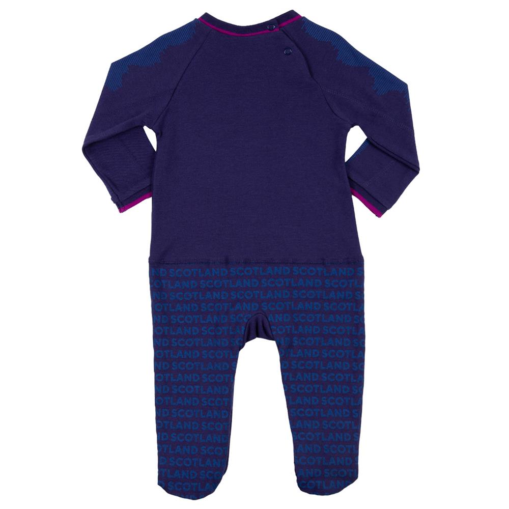 Scotland Baby Home Kit Sleepsuit 25/26 - Navy/Lilac | Rugbystore