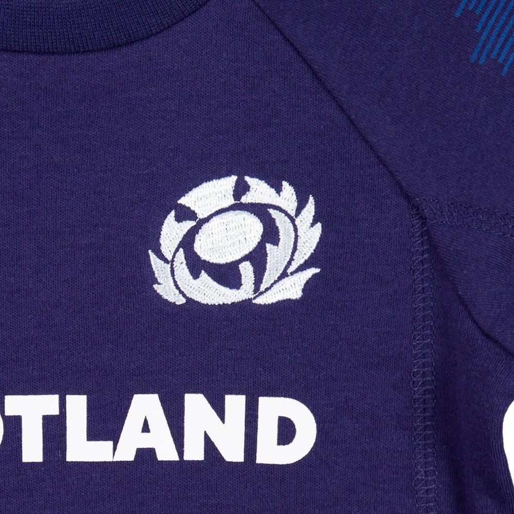 Scotland Baby Home Kit Sleepsuit 25/26 - Navy/Lilac | Rugbystore